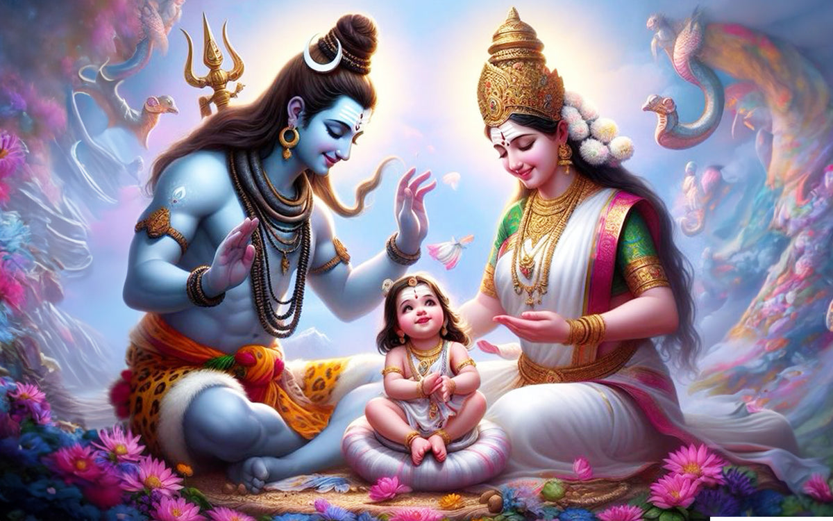 Somaskanda Murthy: The Sacred Trinity of Shiva, Parvati, and Murugan ...