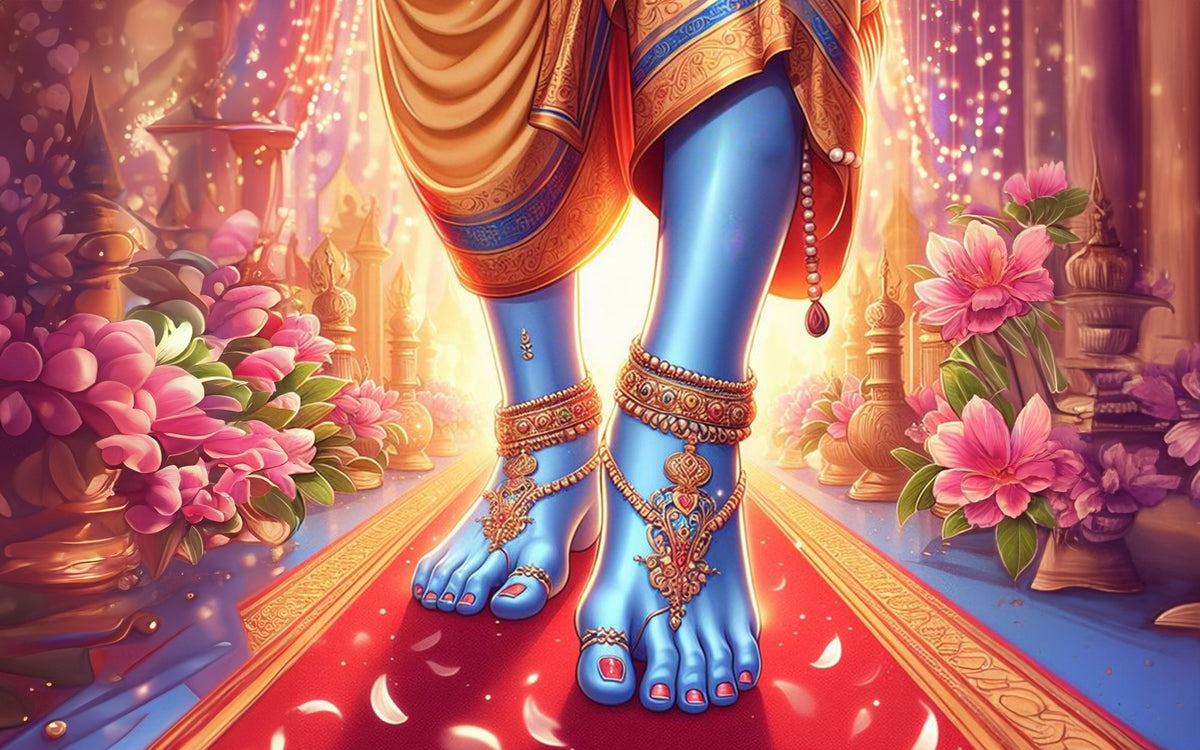 The Divine Significance of Lord Vishnu's Sacred Feet – Om Spiritual Shop