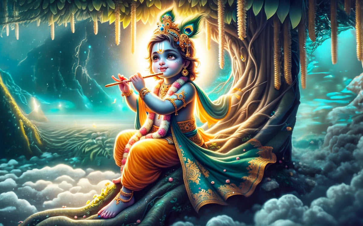 The Birth Story of Lord Krishna: A Divine Saga – Om Spiritual Shop