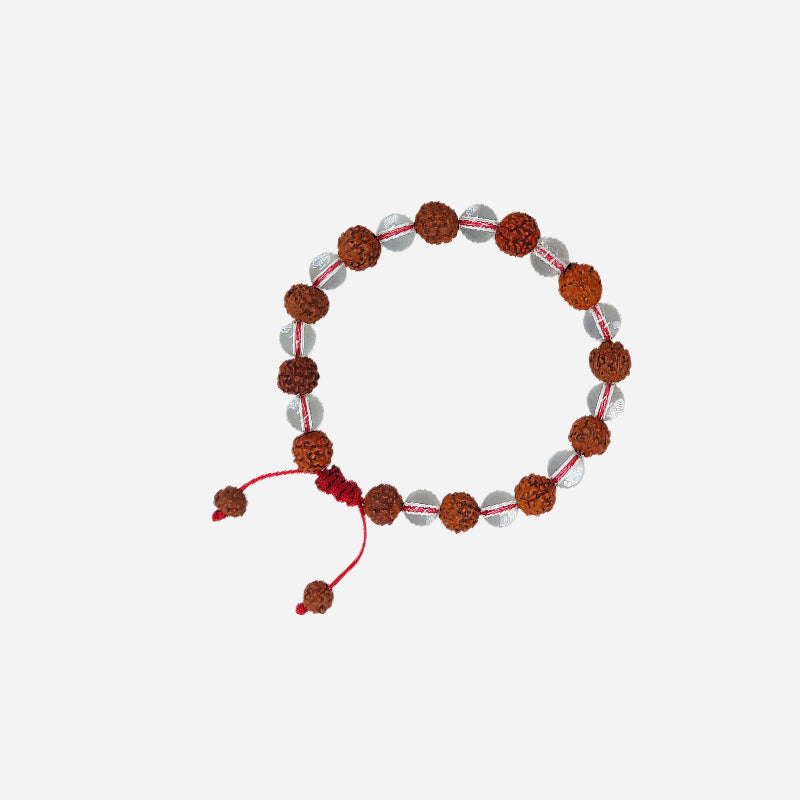 Rudraksha Sphatik Bracelet by Om Spiritual Shop